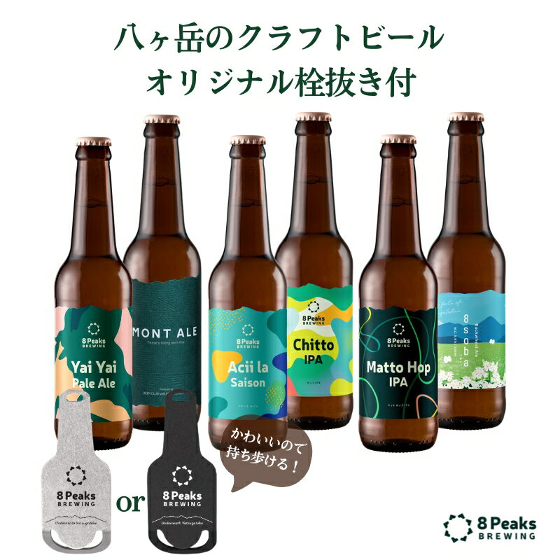 【八ヶ岳のクラフトビール　エイトピークスです】 長野県茅野（ちのし）の、八ヶ岳（やつがたけ）のクラフトビールです。 工場は標高1200mの高地にあり、蓼科（たてしな）高原の澄んだ空気と水で仕込んでいます。八ヶ岳の気候や食に合うビールが特徴で...