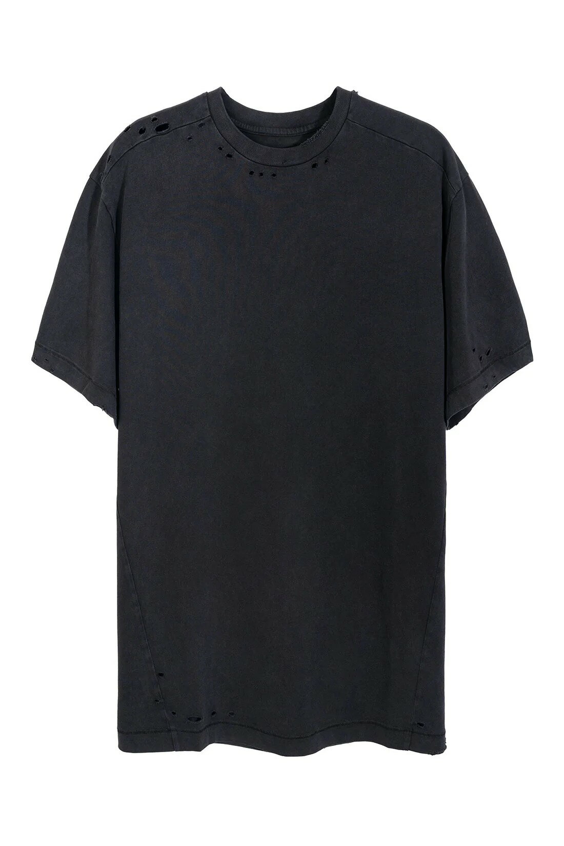 【Professor.E】Destroyed Tee (R8288A506YFN) デストロイTシャツ ▼サイズ詳細 (cm) －M (着丈68　肩幅47.5　胸囲124　袖丈23) －L (着丈71　肩幅50　胸囲130　袖丈24) ▼カ...