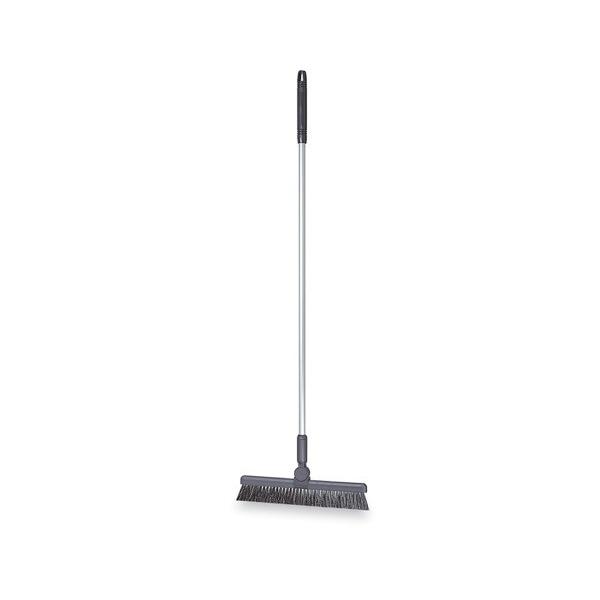 アルミ柄で軽くて使いやすく、柄が180°動き床面にフィットします。 JANコード4904771746715 商品コードCL-465-213-1 サイズ全長：約1010mm、毛の長さ：約40mm 重量約290g 材質頭：ABS樹脂、毛：ポリエ...