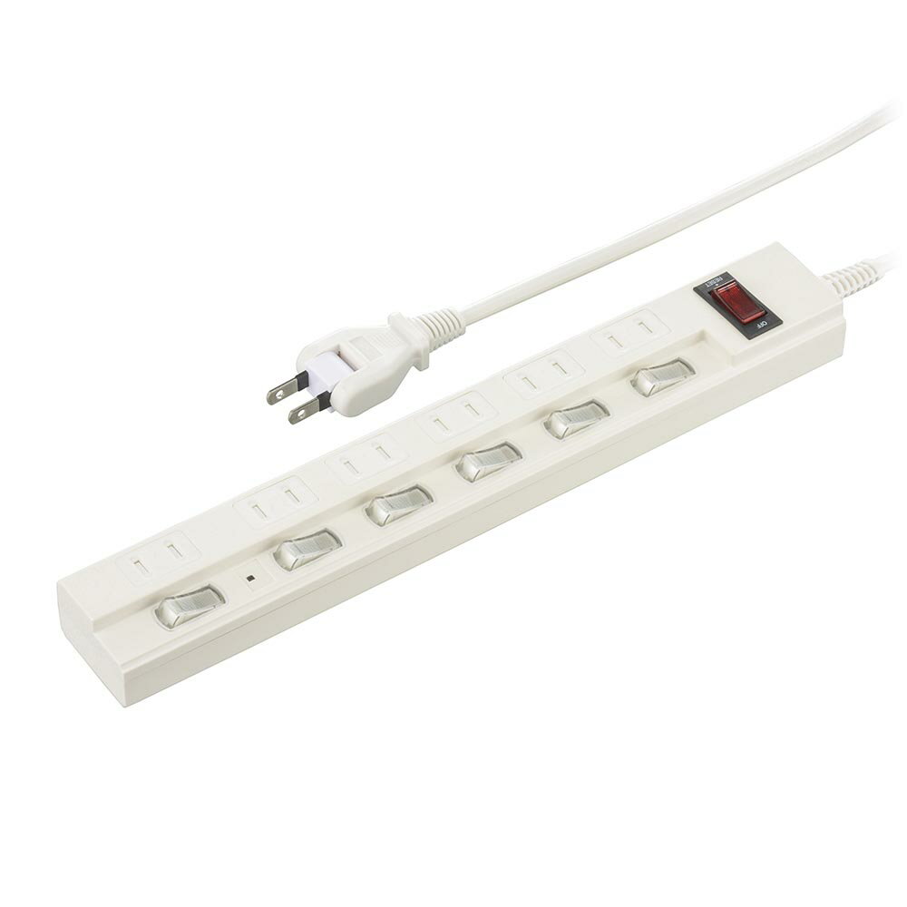 【 特 長 】 ● 精密機器を雷から守る雷ガードつき電源タップ ・ 雷軽減素子内蔵で落雷時のダメージを軽減 ● 一括集中スイッチ兼用過電流防止ブレーカー付き ・ 容量オーバーによる過電流を感知するとブレーカーが作動 ・ 通電状態が一目でわか...