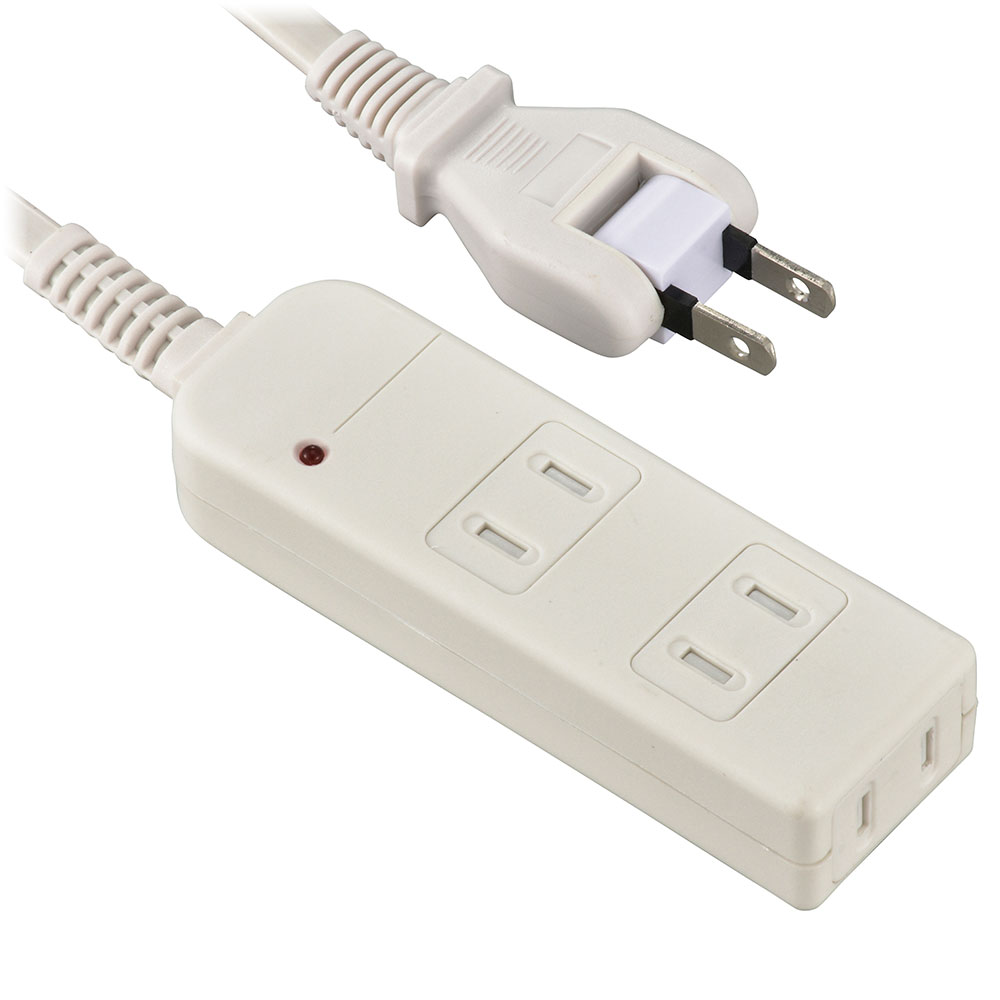 【 特 長 】 ● 雷軽減素子内蔵で落雷時のダメージ軽減 ● 本体まるごと熱に強いPBT樹脂使用 ● 導線の二重被ふくでコードの強度を向上 ● ホコリシャッターでホコリ侵入・感電事故防止 ● 本体カラーはホワイト 【 仕 様 】 ■ 最大消...