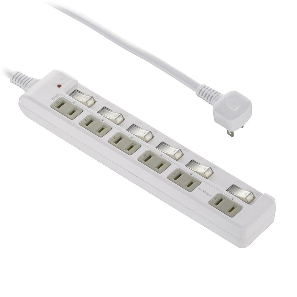 【 特 長 】 ● 特許技術で異常過熱を検知、通電火災からしっかり守る ● 差し込み口の温度が異常高温になると自動的に通電を遮断（特許第6656339号採用） ● 個別スイッチ付き：使っていない家電製品の待機電力のムダをカット、発煙ガード機...