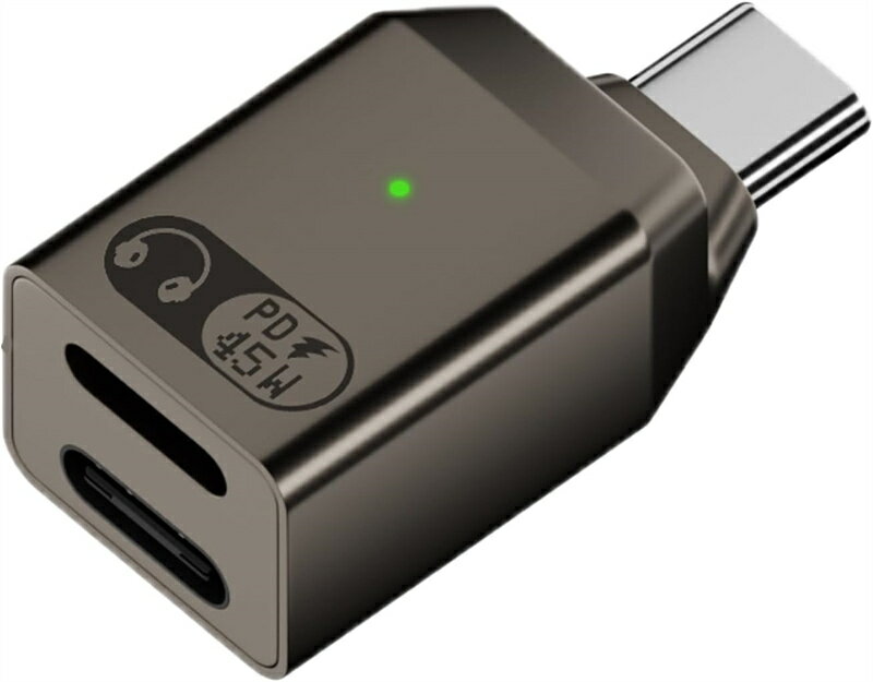 HiFi高音質 &amp; 通話対応高性能DACチップ（16Bit/48kHz）内蔵で、クリアな音楽再生＆通話を実現。音量調整もスムーズで快適！PD45W急速充電対応オーディオ機能に加え、最大45WのUSB-C PD充電に対応。音楽や通話を...