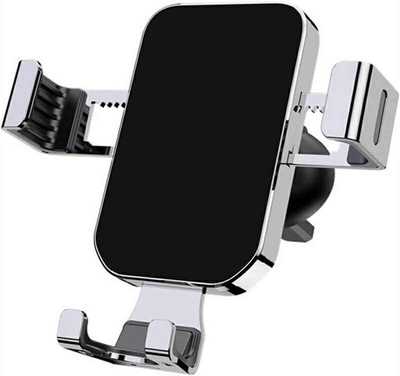 【重力式スマホホルダー 車】携帯電話を差し込むだけで、車 スマホホルダーが重力によって自動的に携帯電話を固定し、ボタンを押す必要がなく、最も簡単な操作と頑丈で安定したグリップを提供します。 【スマホ スタンド車載 安定性抜群】アルミニウム合...