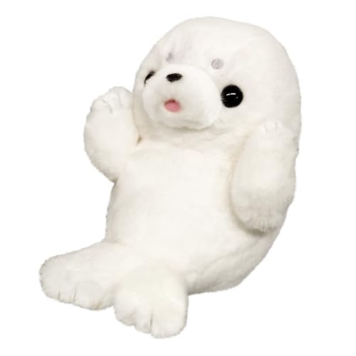 イルカ/W10×D12×H12 cm/-・Color:イルカ・丸まって寝ころんだポーズが可愛いぬいぐるみ「きゅんコロ」からアザラシの赤ちゃんが新登場お腹の空気笛を押すと音が鳴るよ・サイズ：約H85×W10×D12cm・対象年齢 :6才以上・...