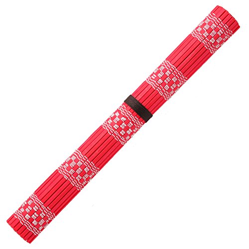 5枚セット・レッド AD-06-5P・・Color:赤・商品サイズ 290×290mm・重量 70g・仕様 竹製・入数 5枚入説明 書道用品の筆巻カラー 赤は、日本の伝統色の色仕上げ。洗った後の筆などを持ち運びの際に、穂先を傷めないよう保護...