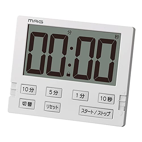 ・ TM-605 WH・機能:カウントダウンタイマー (99分50秒)、カウントアップタイマー (99分59秒)、音量切替 (大・小・消音(バックライト点灯))、一時停止機能、リピート機能、時刻表示、12/24時間表示切替、電子音アラーム、...