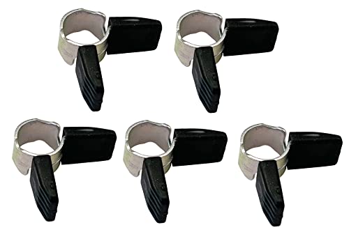 インダストリアル・ 10mm 104-250・・Size:10mm・プライヤー等により容易に装着が可能なバネクリップ式のホースバンドです。・つまむ部分に樹脂を被せたデラックスタイプ・サイズ：10mm・5個入り・スチール製(SK5材)プライヤ...