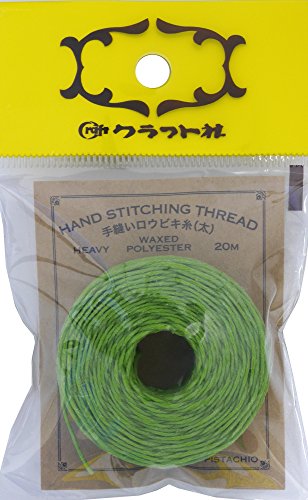 ・ピスタチオ 8615-16・・Color:ピスタチオ・内容量:20m・番手:10/6・素材:ポリエステル説明 しっかりとロウ引きされてそのまま使えるポリエステル製手縫い糸です。 ざっくりとステッチを利かせる「太」と、すっきり見せる「細」が...