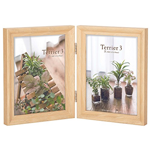 2面タテタイプナチュラル/2Lサイズ/FWTR3-NT2L2T・Color:ナチュラルSize:2LサイズStyle:2面タテタイプ・パッケージ個数:1・フレーム:木製・前面板:ガラス板・外形寸法 : W313×H206×D21mm・画面寸...