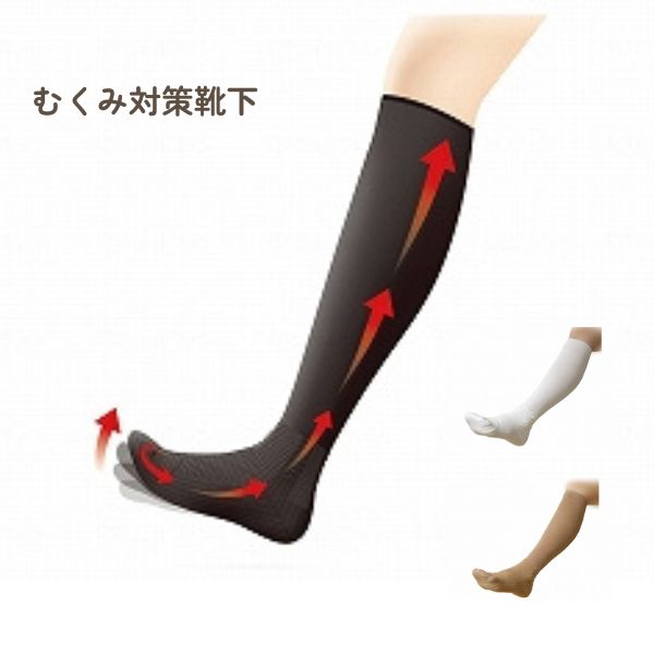 ・絞めつけない、着脱もラク ・つま先の上下運動をおこさせ、連動したふくらはぎの筋肉の動きで、血流を促す方式。 ●素材／綿、ナイロン、ポリウレタン、アクリル ●カラー／ベージュ、白、黒 ●メーカー品番／MKM ●JANコード／ ベージュ 　2...