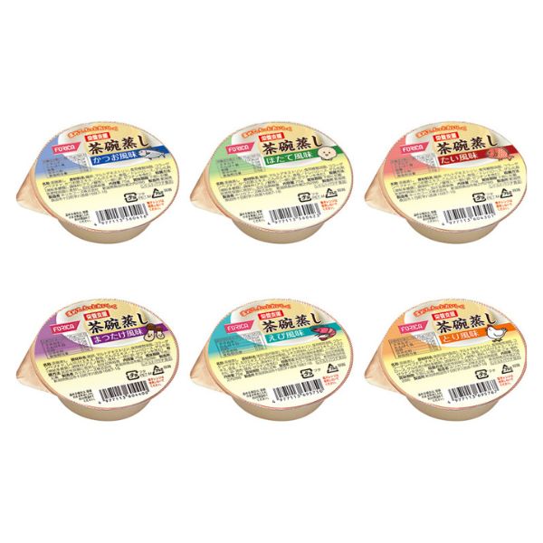 ・温めて、もっとおいしく。栄養価が高く、具なしで食べやすい茶碗蒸し。 ・たんぱく質、エネルギーに配慮し、温めても冷やしてもお召し上がりいただけます。具なしで食べやすい茶碗蒸しです。 ・柔らかくて食べやすい、風味豊かな茶碗蒸しです。 ●セット...