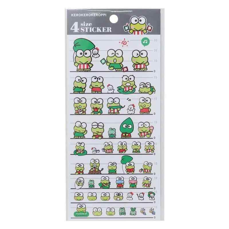 けろけろけろっぴ[シールシート]4サイズステッカー 4SIZE STICKERサンリオ4種類のサイズで色んな用途で使いやすいデザイン/デコレーション/飾り/手帳/ステッカーおしゃれ シール デザイン 文具 文房具 新入学 新学期
