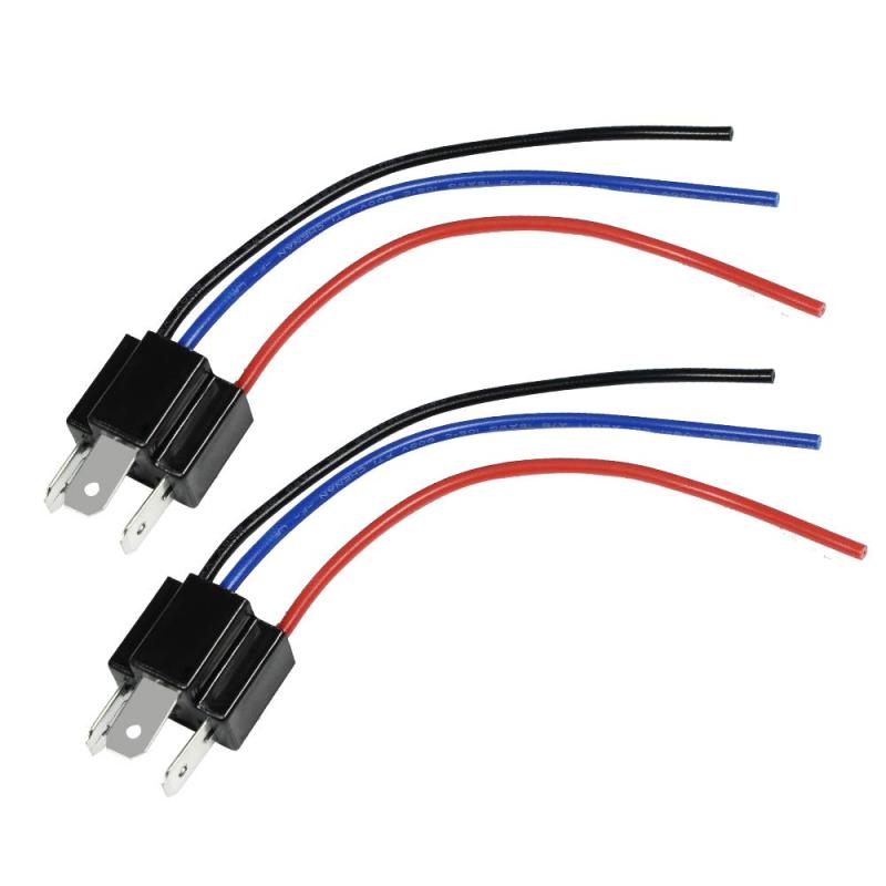 YUNPICAR h4 ヘッドライト フォグライト用 カプラーケーブル メス 交換/加工/増設など セラミック 防水 ソケット適用：LEDを接続して配線の取り回しが可能、交換/加工/増設などに最適、フォグライト ヘッドライト テールランプ用...