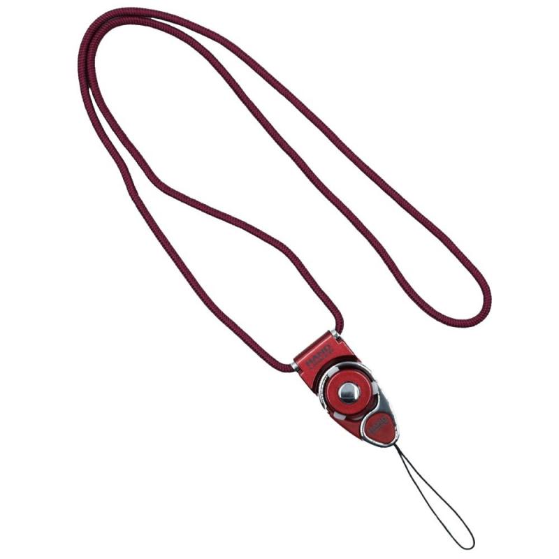 [ケータイ屋24] Hand Linker カラビナリング ネックストラップ 【04.レッド】/スマートフォン スマホ ストラップ 落下防止【ワンタッチで取り外し】カチッと中央のボタンを押すだけで一瞬でストラップ部分を取り外し可能です。スマ...