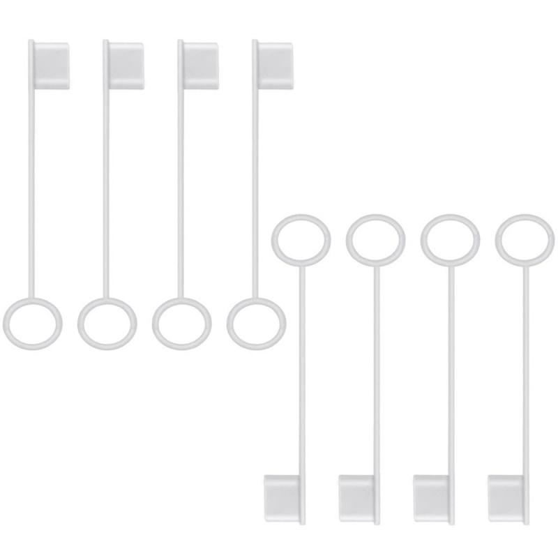 VSuRing USB Type-C(オス)用 保護カバーキャップ 脱落防止 シリコン製 ソフト リード付 USB C ケーブル コネクタカバー キャップ 防塵 防湿 防錆 端子保護キャップ 保護カバー 半透明 8個入【用途】USB-Cケー...