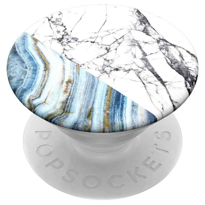 PopGrip Aegean Marble POPSOCKETS（ポップソケッツ） スマホリング スマホスタンド スマホグリップ スマホアクセサリー iPhone Android大人気のPOPSOCKETSにデザイン部分が取り外せるスワッパ...