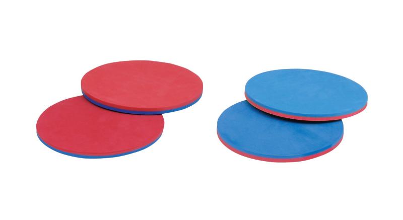 TOEI LIGHT(トーエイライト) 屋内ツートンカラーディスク B-3873台湾素材 : EVAサイズ : 直径25cm×厚さ1.6cm重量 : (約)80g/枚10枚1組(青×赤ツートン)室内用