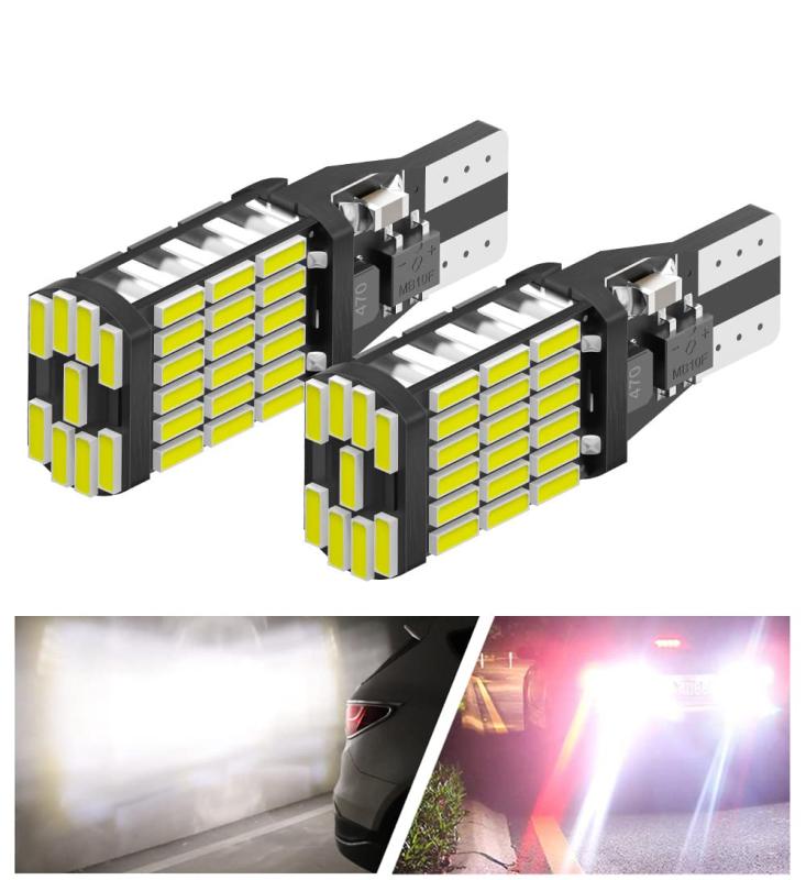 XADMIN LED バックランプ T15 / T16 W16W ランプ CANBUS 45連 4014 SMD 高輝度 爆光 ホワイト テールランプ ポジションランプ 無極性 DC 12V 2個セット【商品スペック】：全長：40mm／直径...