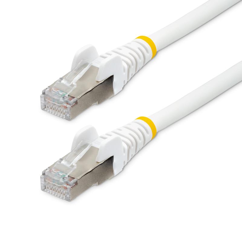 StarTech.com カテゴリー6A LANケーブル／1.5m／ホワイト／LSZH（低煙ゼロハロゲン）／10GbE 500MHz／100W PoE++／S/FTP／ETL認証済／ツメ折れ防止機構付 RJ45コネクター／ハロゲンフリー C...