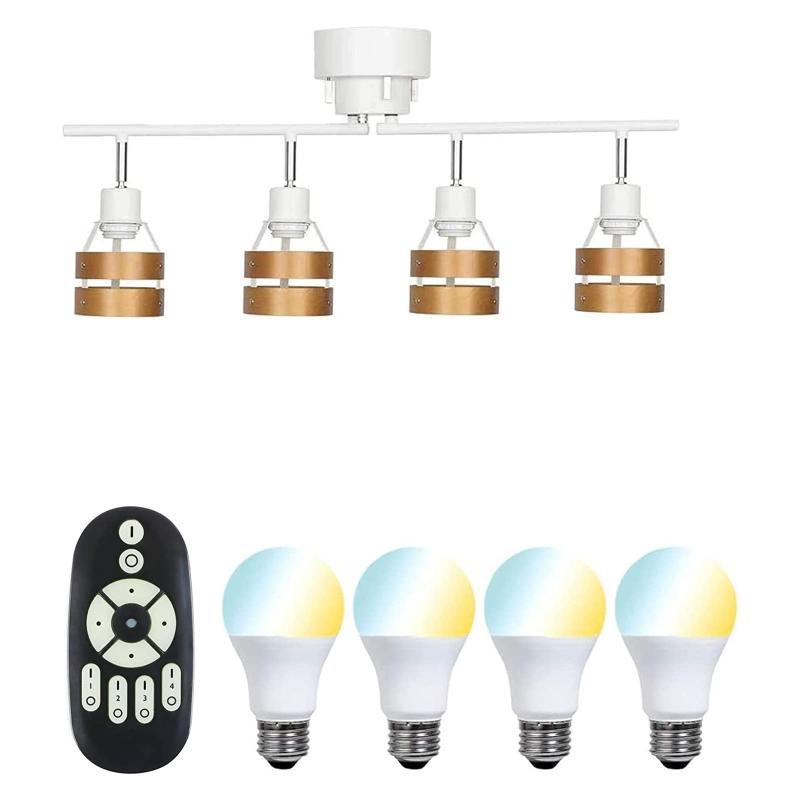 共同照明 シーリングライト 4灯 ペンダントライト スポットライト LED対応 E26 北欧 折りたたみ式