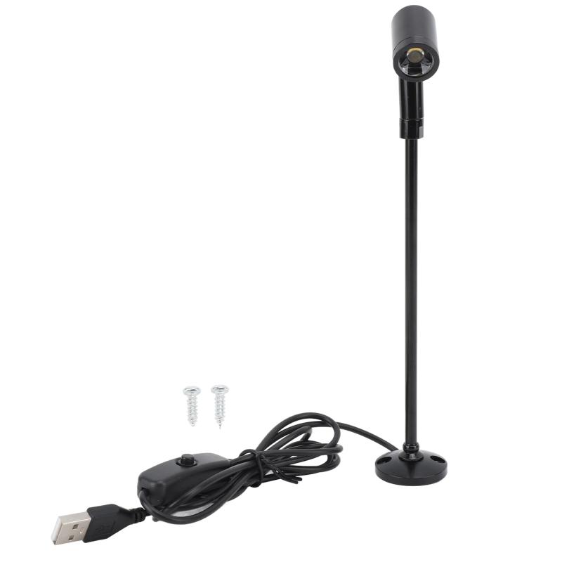 ジュエリーディスプレイ LEDスポットライト アルミニウム製 スタンド キャビネット 小型アートペイント用 ミニランプ【明るく正確な照射】スポットライトのLEDテクノロジーがディスプレイの詳細を際立たせます。照明の方向を簡単に調整できるため...