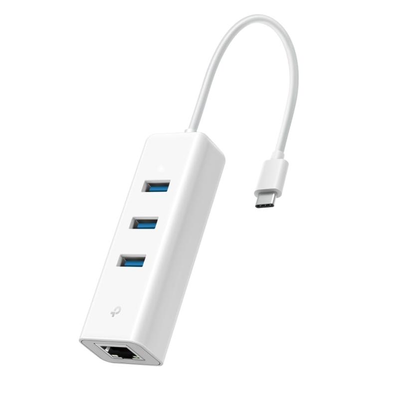 TP-Link USB3.0対応 Giga 有線LANアダプタ + USB3.0 ハブ 3ポート プラグ&amp;プレイ UE330