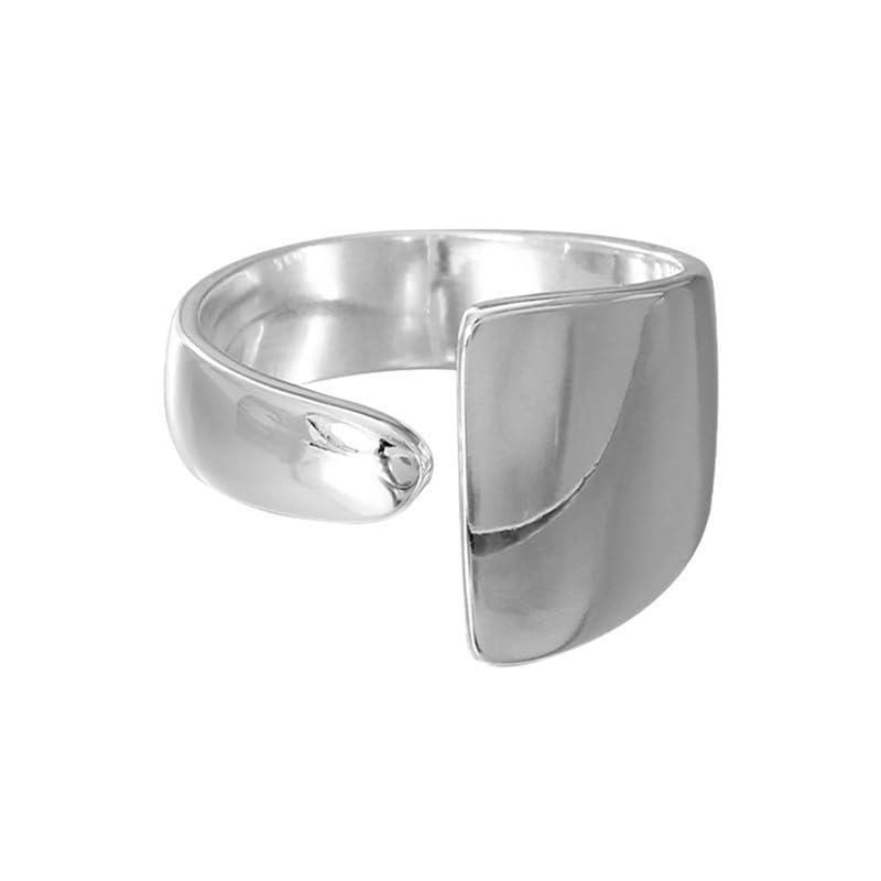 [Petit-Germe] [プチジェルム] インデックス シルバーリング 金属アレルギー対応 フリーサイズ サージカルステンレス 316L R1004シングルで着けても重ね付けをしてもクールに着けられるデザインです。 お手持ちのアクセサリ...