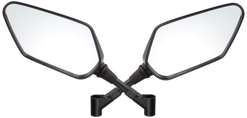 ハリケーン(HURRICANE) バイクミラー Vブレードミラー タイプ2 汎用 ブラック M8/M10 左右セット HA6250Vブレードタイプ2のミラーです。軽量樹脂ボディ/ステー部スチール製外寸89×168mm左右1SET取付ネジM1...