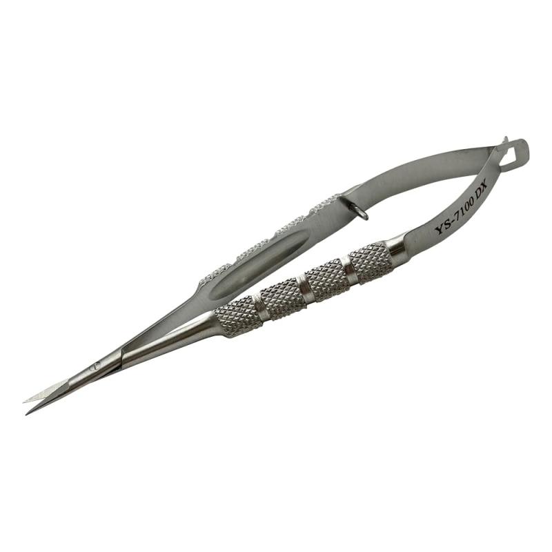 YMT マイクロ剪刀 100mm 直刀 YS-7100DX原産国:パキスタン全長(mm):100仕様:直刀刃先(mm):8.0材質:ステンレス(SUS420-J2)