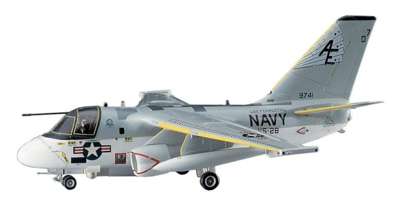 ハセガワ 1/72 アメリカ海軍 S-3A バイキング プラモデル E7組み立て、塗装が必要なプラモデル。別途、工具、塗料等が必要。原産国:日本