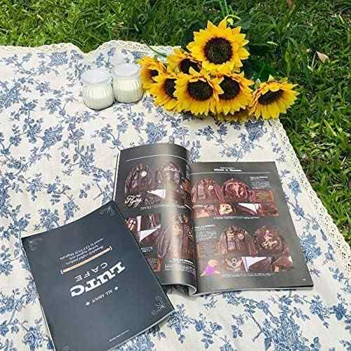 レジャーシート 布 おしゃれ ピクニックシート ピクニックマット 青藍色花柄の布デザイン 北欧風 インスタ映え 薄型 花見 遠足 キャンプ用品 写真撮りの背景 2~3人用 中サイズ 140×145CM【汎用性】お花見やピクニックなどの身近な...