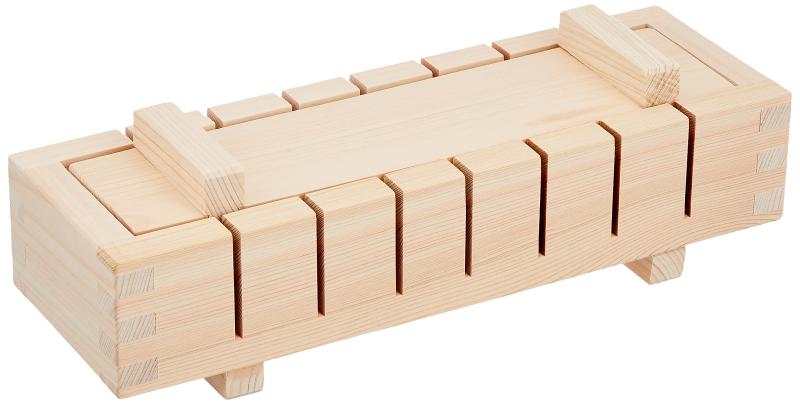 木製 押し寿司 八ッ切(白木) BSS23サイズ:幅×奥行×深さ(内寸mm)240×60×42重量:560g素材・材質:ヒノキ原産国:日本