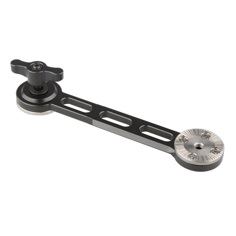 CAMVATE カメラ延長アーム ロゼット延長アダプター ハンドグリップエクステンションアーム 拡張 角度調整可能 FS7/A7s/A7RII/A7s2/A7sIIカメラに適用(黒い蝶ナット）標準のロゼットロックが付きます。ロゼットはM6ス...