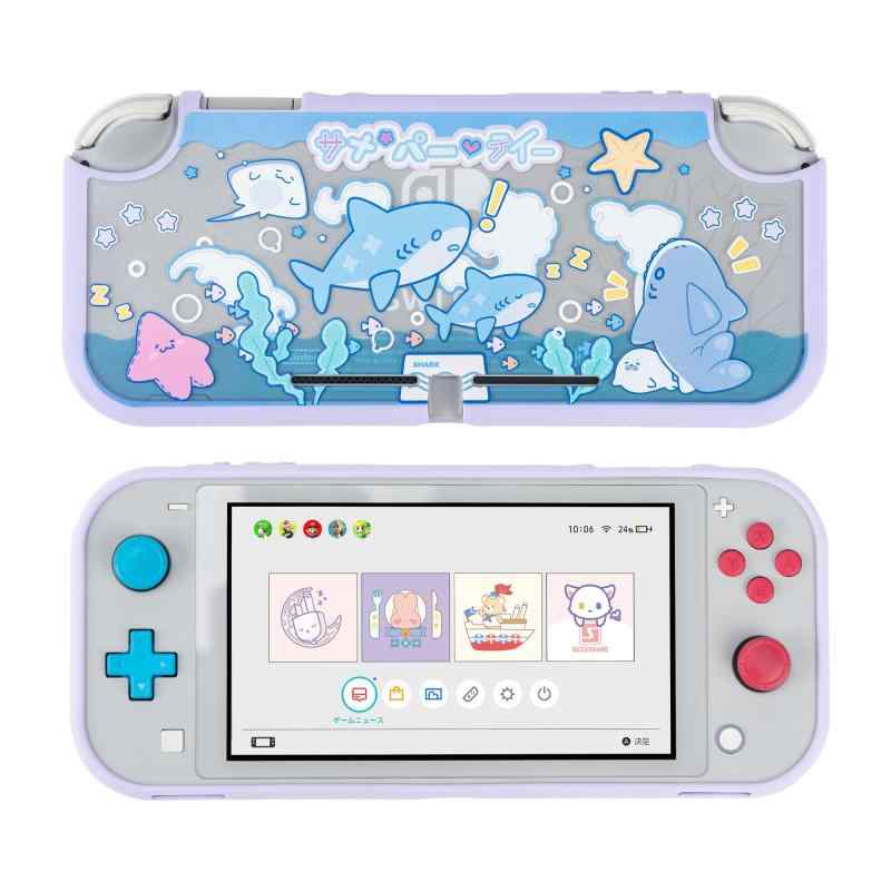 GeekShare SwitchLiteカバー switchlite対応 スイッチカバー SwitchLightカバー 保護カバー 分体式カバー 全面保護 薄型 傷防止 汚れ防止 対応耐衝撃 取り外し簡単 サメパーティー「ご注意」：対応機種...