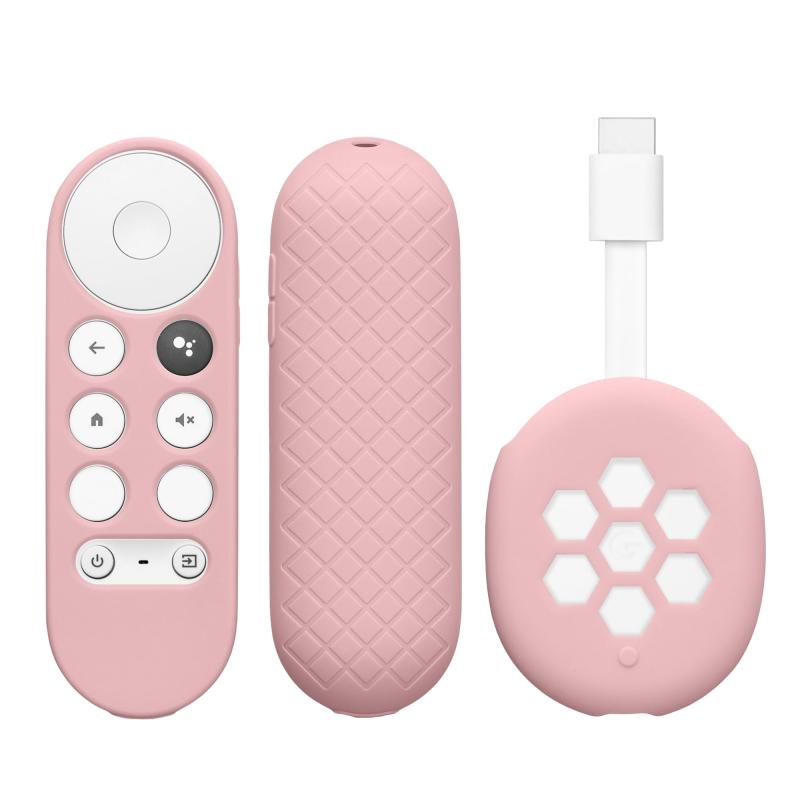 kwmobile 2x Google Chromecast 2020 4K (not for New-Generation)対応 カバー - 保護ケース バックカバー シリコン ソフト黒色/黒色ぴったり: Google Chromecast...