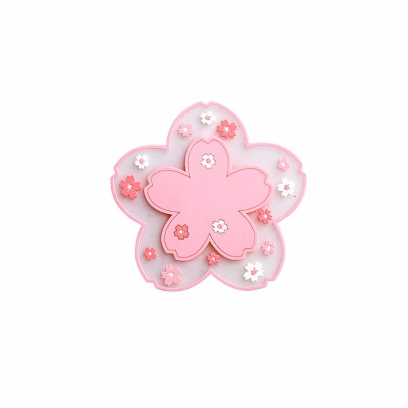 シリコンコースター 可愛い 桜コースター 桜 コースター 安定性 水切りマット 速乾 滑りにくい シンプル おしゃれ 桜コースター 花柄マグカップピンクコースター ドリンク コーヒー 鍋敷き🌸【掃除や収納も簡単です】桜コース...