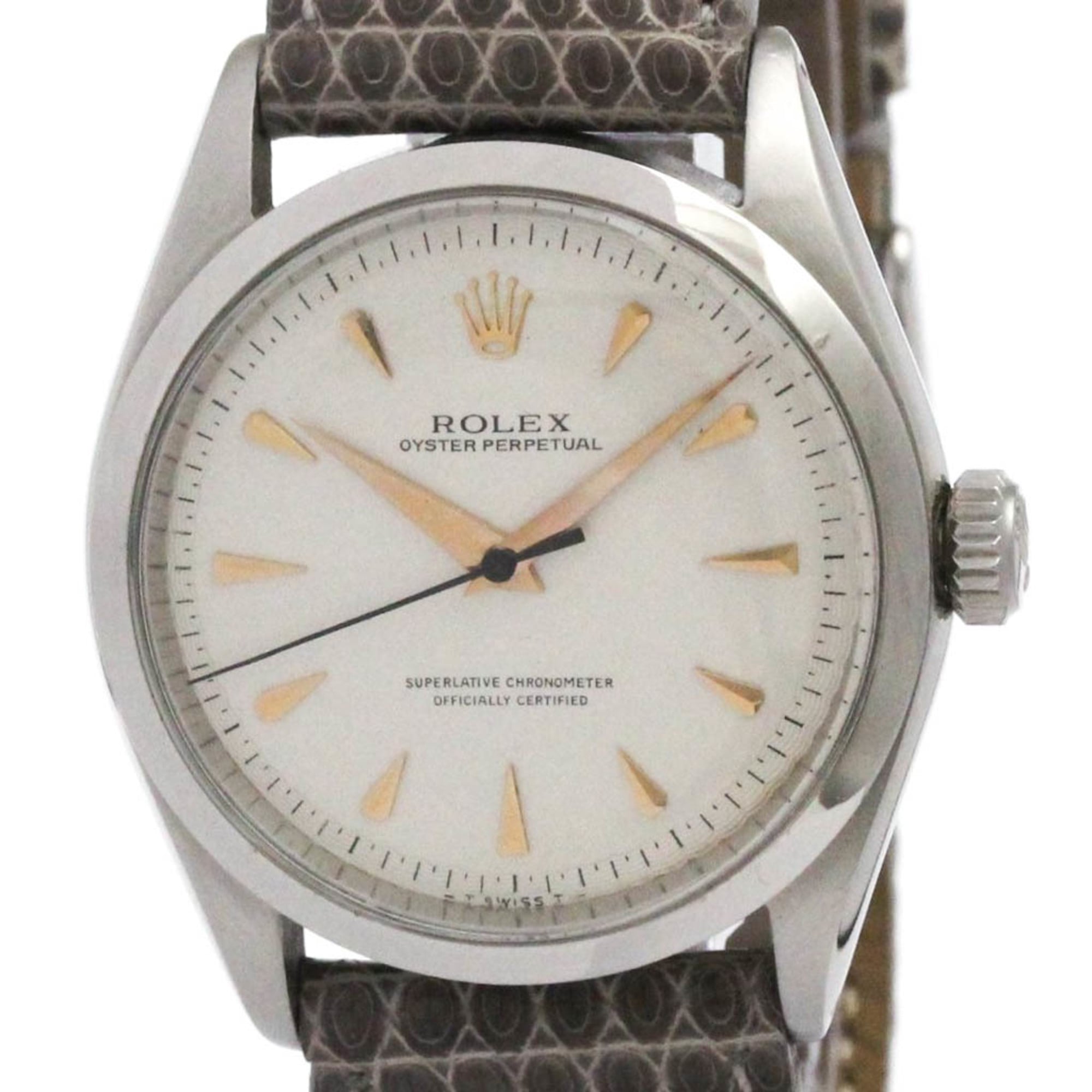 ロレックス (ROLEX) オイスター パーペチュアル 6284 ステンレススチール レザー 自動巻き レディース 時計 基本情報 [ブランド名]: ロレックス(Rolex) [ライン名]: オイスター・パーペチュアル [モデル]: 628...