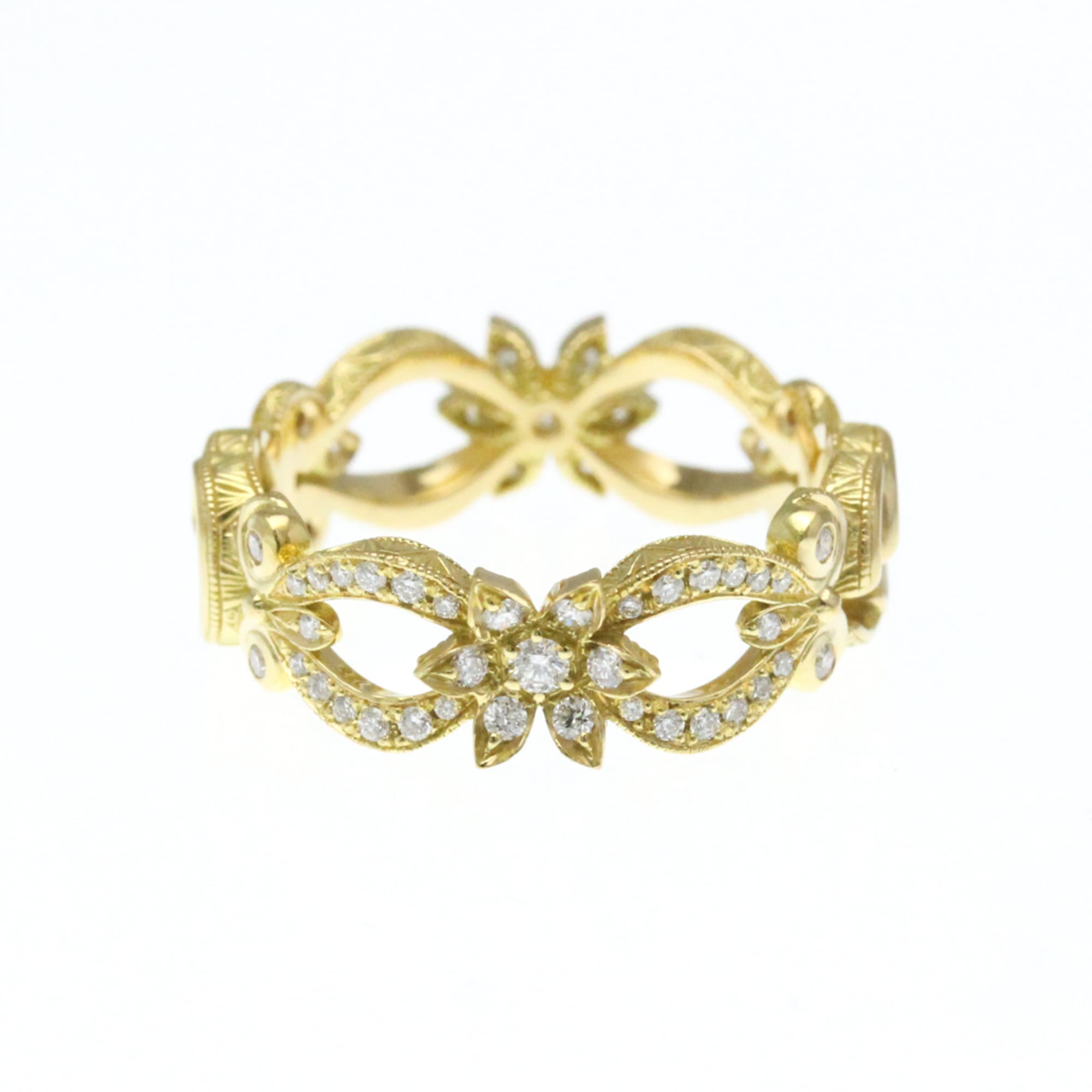 グッチ(Gucci) フローラ ダイヤモンド リング K18イエローゴールド(K18YG) ファッション ダイヤモンド バンドリング ゴールド 基本情報 [ブランド名]: グッチ(Gucci) [モデル]: フローラ ダイヤモンド リング ...