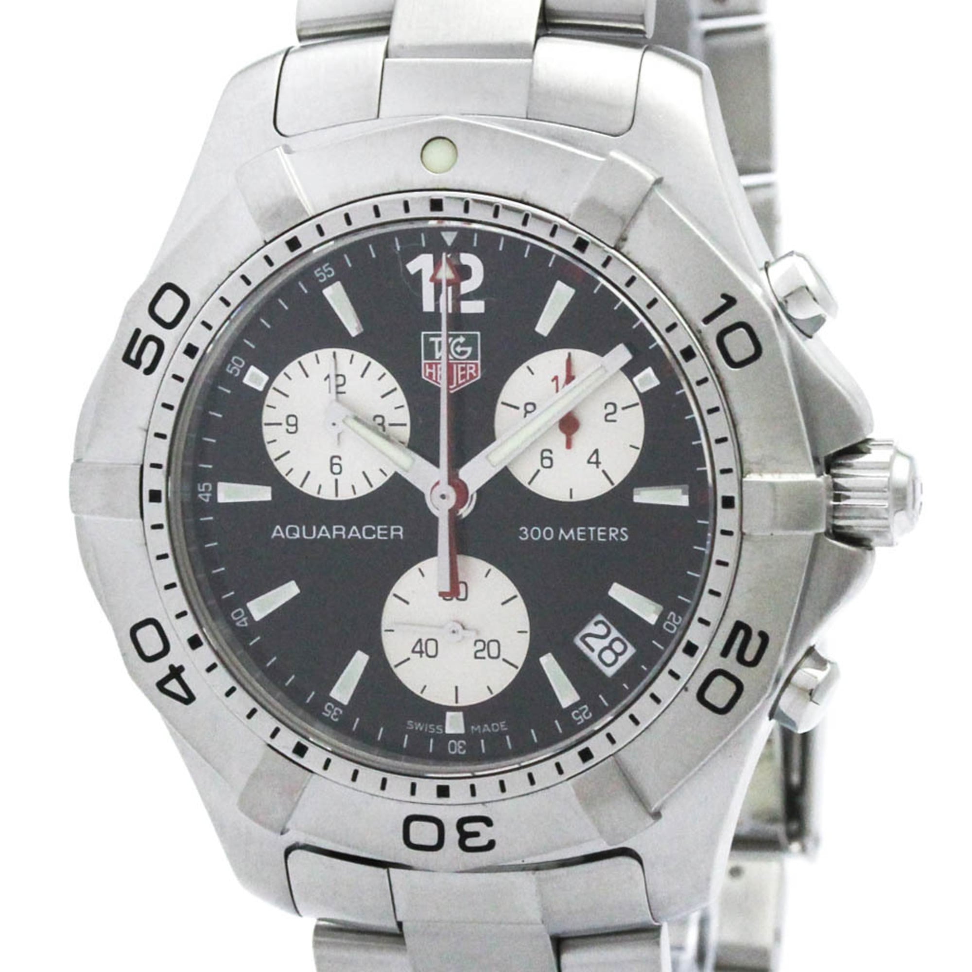 タグホイヤー (TAG HEUER) アクアレーサー クロノグラフ ステンレススチール クォーツ メンズ 時計 CAF1110 (外装仕上げ済み) 基本情報 [ブランド名]: タグ・ホイヤー(Tag Heuer) [ライン名]: アクアレー...