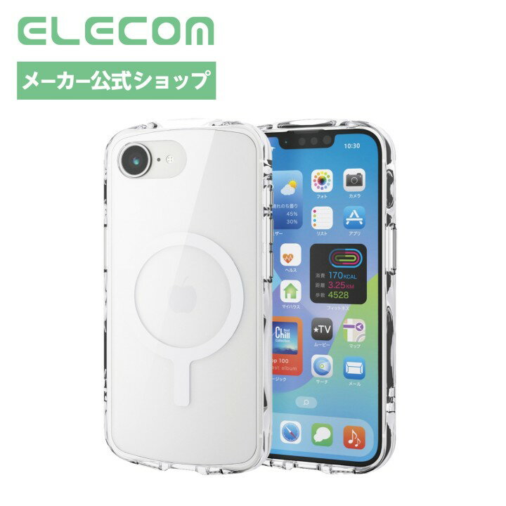 ■磁力装着タイプのワイヤレス充電器に対応した“MAGKEEP”。背面には高硬度のポリカーボネート素材を使用し、側面には端末のデザインが美しく際立つ、透明度の高い特殊なTPU(熱可塑性ポリウレタン)素材を使用したオールクリアタイプのTOUGH...