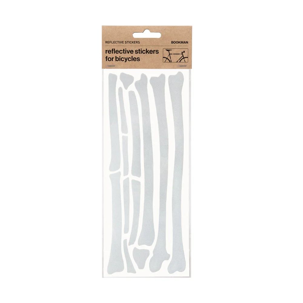自転車やヘルメット用の反射ボーンステッカー。各セットにはユニークなボーンパターンの高視認性反射ステッカーが13枚入っています。ステッカーは3Mスコッチライト反射グラフィックフィルムで作られています。使用方法 ステッカーを貼る面をきれいにしま...