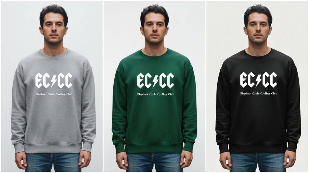 エレファントサイクルが運営するエレファントサイクルサイクリングクラブ（ECCC）のオリジナルトレーナーです。厚手でしっかりとした生地が特徴のPrintstar（プリントスター）製 9.7オンス スタンダードトレーナーを採用。肌触りが良く、日...