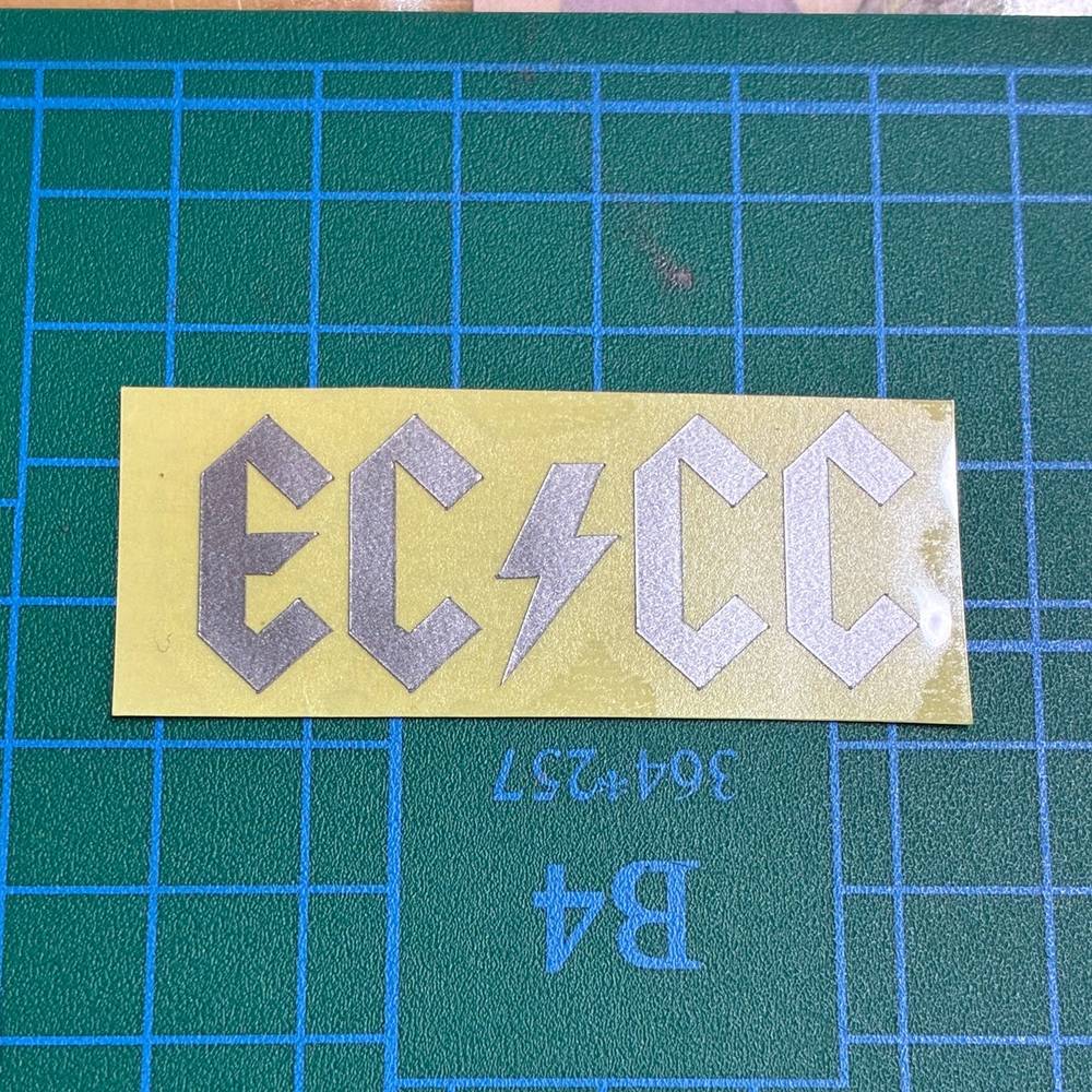 ECCC オリジナルステッカー エレファントサイクルサイクリングクラブ（ECCC）の公式オリジナルステッカーです。文字だけが残るカッティングタイプなので、どんなフレームカラーにも自然に馴染みます。愛車のトップチューブ、ボトル、ヘルメットなど...