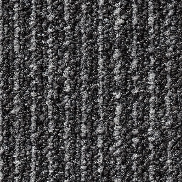 ライン組成：原着ポリプロピレン100％サイズ：50 cm × 50 cm　全厚：6.2 mmパイル長さ：3.5 mm　パイル形状：ループ機能：制電　中歩行　防炎備考：市松原着ポリプロピレンのベーシックな商品です。