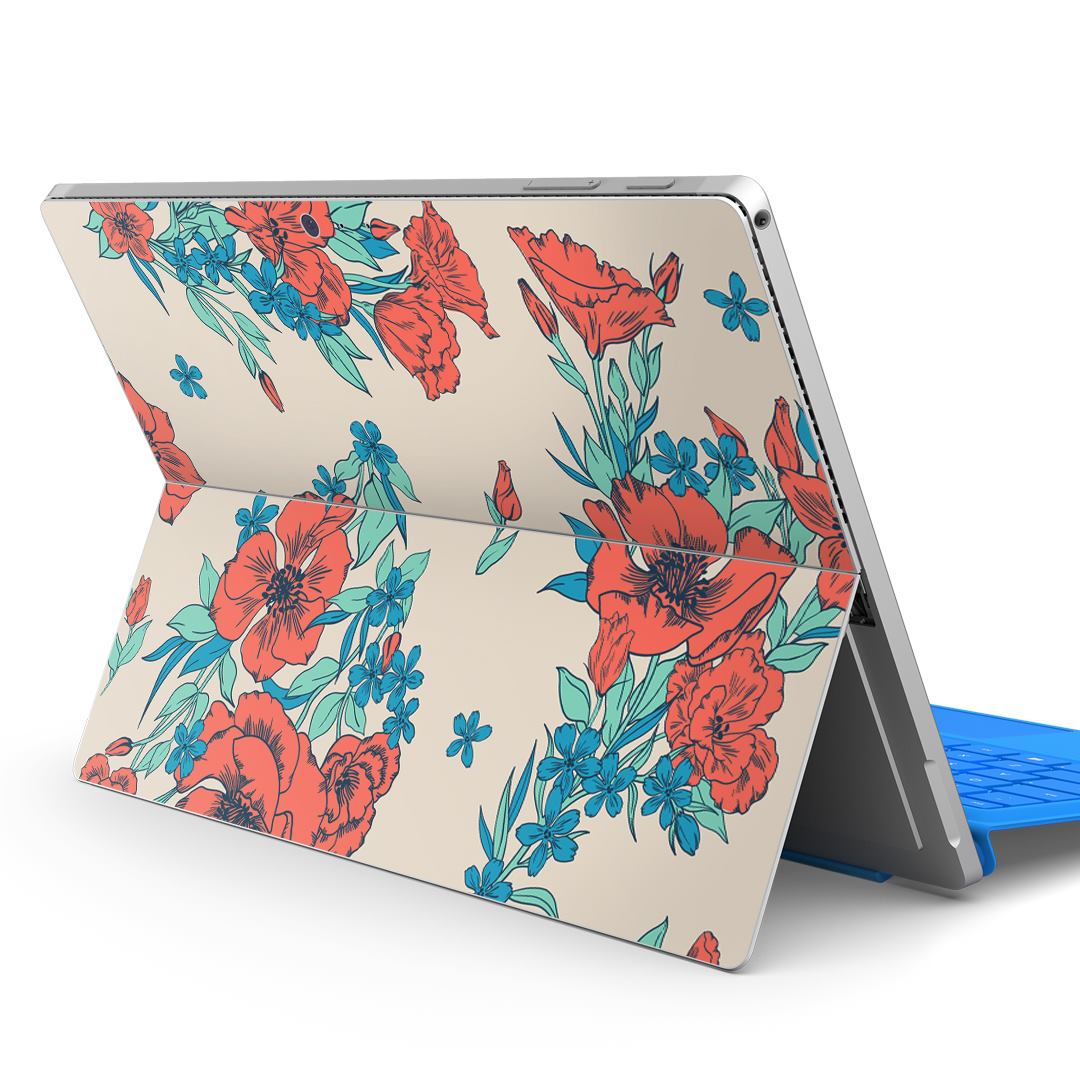 商品特徴・貼るだけでかんたん着せ替え、Surface pro 9 /pro 8 /pro X /pro 7 /2017 /4 専用デザインスキンシール・高精細プリントで写真と遜色のない仕上がり！半光沢シートでしっとりツヤのある表現力・ちょっ...