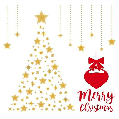 ウォールステッカー クリスマス Christmas 飾り シール式 装飾 オーナメント ツリー リース xmas X'mas　壁紙 はがせる 剥がせる カッティングシート wall sticker 雑貨 DIY サンタ プチリフォーム パー...