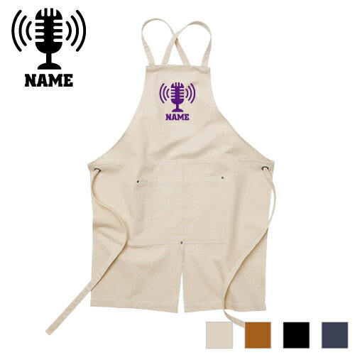 【名入れウォッシュキャンバス ツイルエプロン】 素　材：綿100％ キャンバス ※ダークインディゴはデニム生地 サイズ：横70cm　縦92sm エプロンテープ160cm 厚手の生地で丈夫なエプロン、 動きやすく。着脱しやすさにこだわった 実...