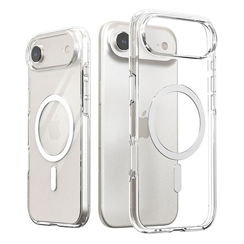 DUPLE M for iPhone 17 Air CLEAR ・着脱しやすく、透明感のあるハイブリッドケース ・マグネット搭載でMagSafe対応 ・米軍MIL規格準拠の耐衝撃性能 製品タイプ : 背面カバー型 対応デバイス : iPho...
