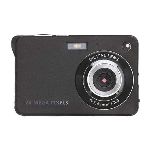 コンパクトでシンプルなデジタルカメラ ●高解像度デジタルカメラ 2.7インチTFT液晶モニター搭載 コンパクトでありながら最大5600 × 4200(24M)ビクセルの高画質で撮影、8倍デジタルズーム、オートフォーカス機能やフラッシュの他、...